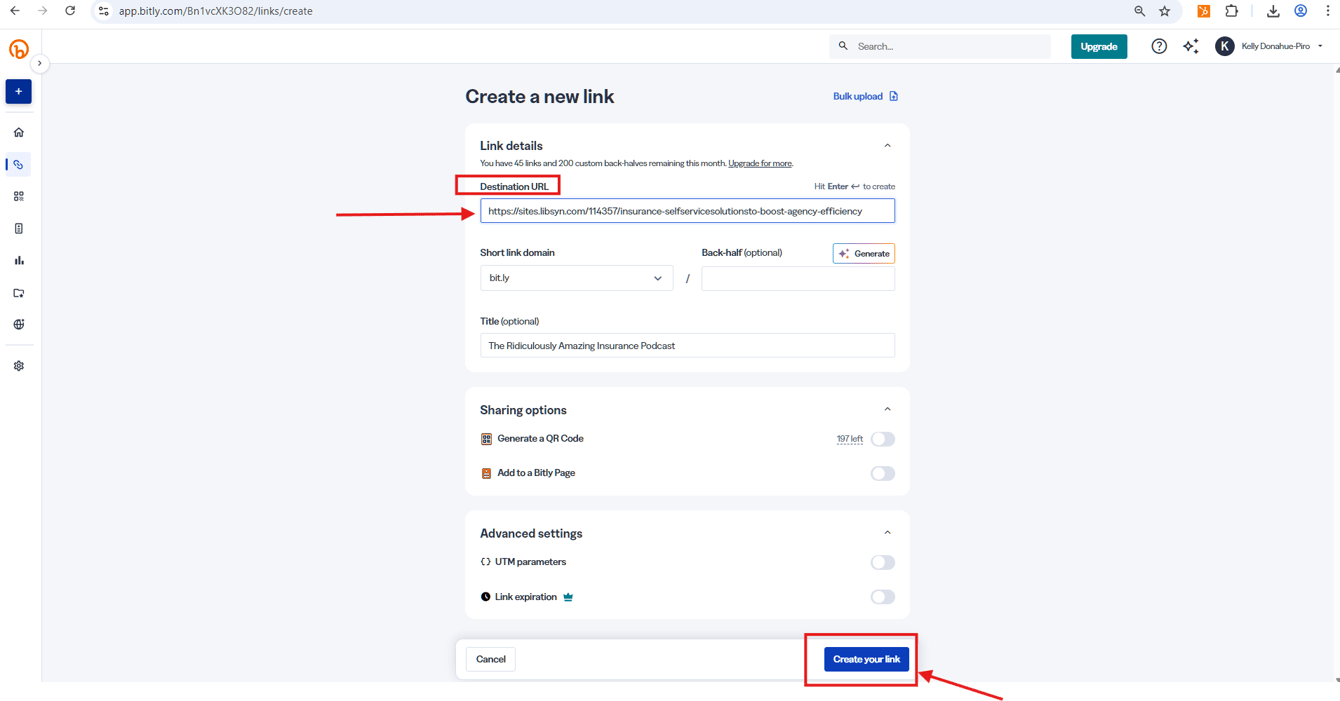 How to Create Bitly Links and QR Codes