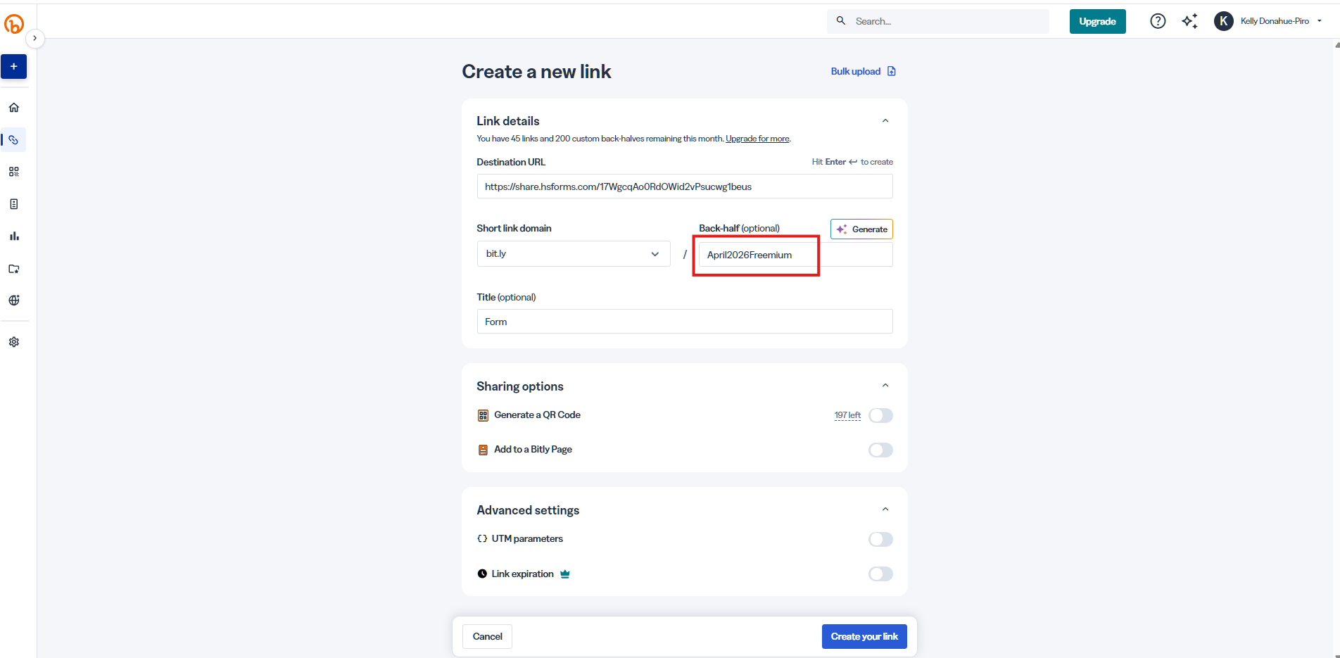 How to Create Bitly Links and QR Codes